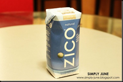 Simply June: Zico (Natural Coconut Water)